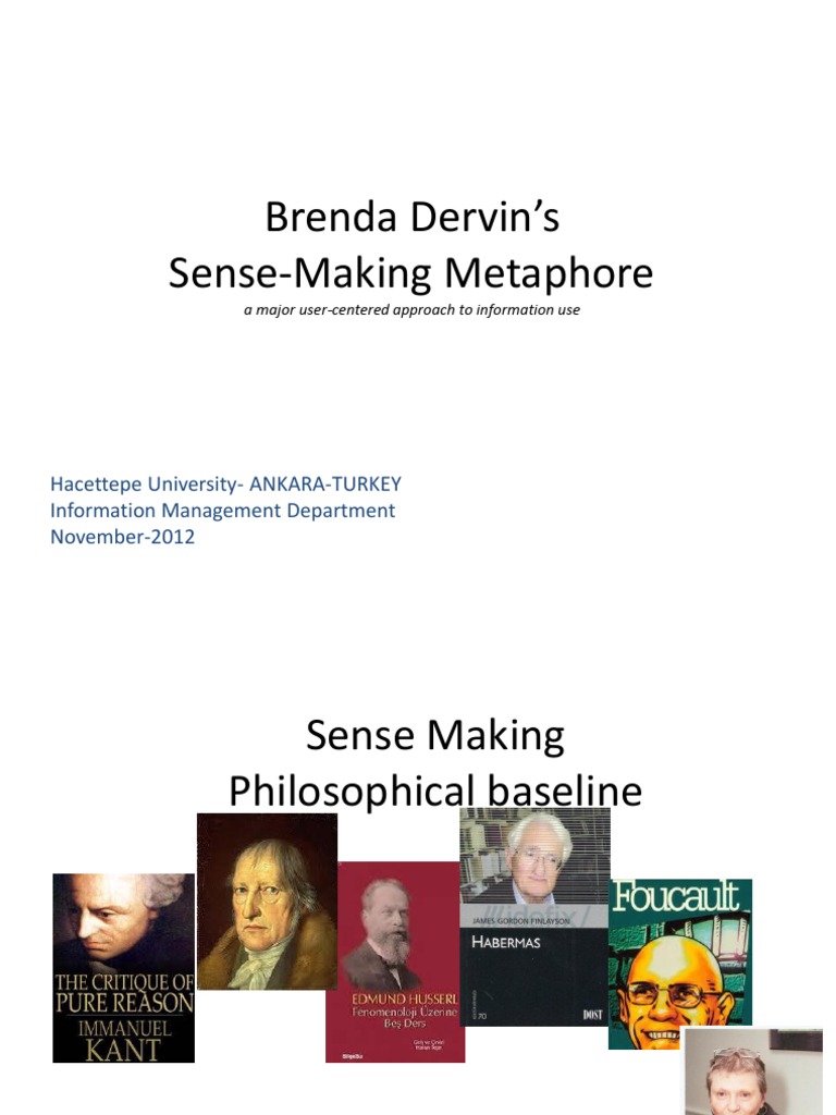 Dervin Sense Making Metaphor Hakan Yildiz | PDF | Information | Information Science