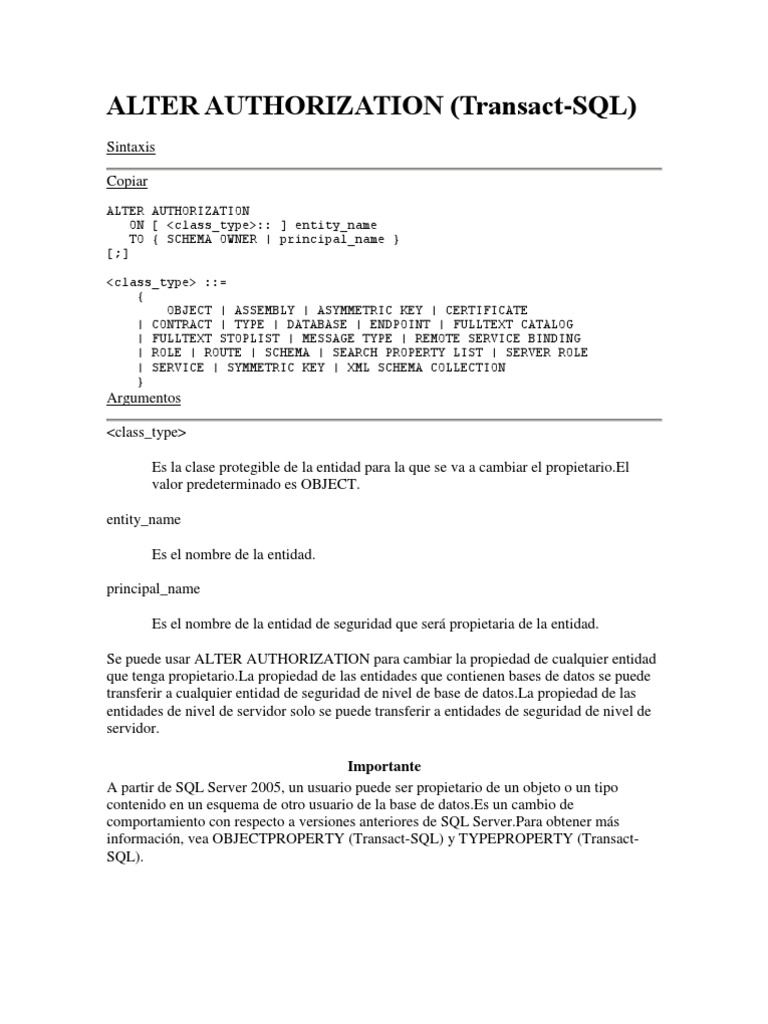 Sintaxis Basicas SQL Server | PDF | Servidor SQL de Microsoft | Software de gestión de datos