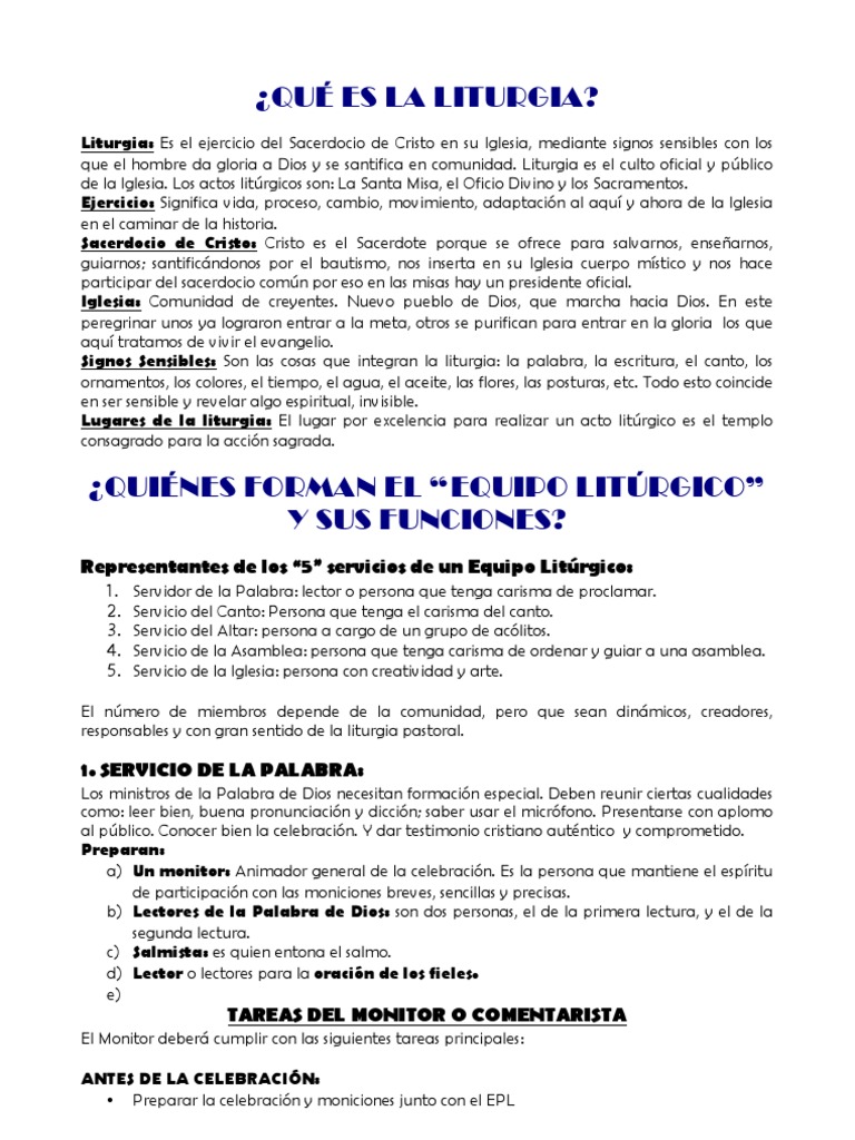 Manual de Liturgia.pdf | Año litúrgico | Misa (Liturgia)