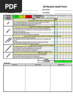 5S Audit Check Sheet: Department: - Completed By: - Supervisor: - Date ...
