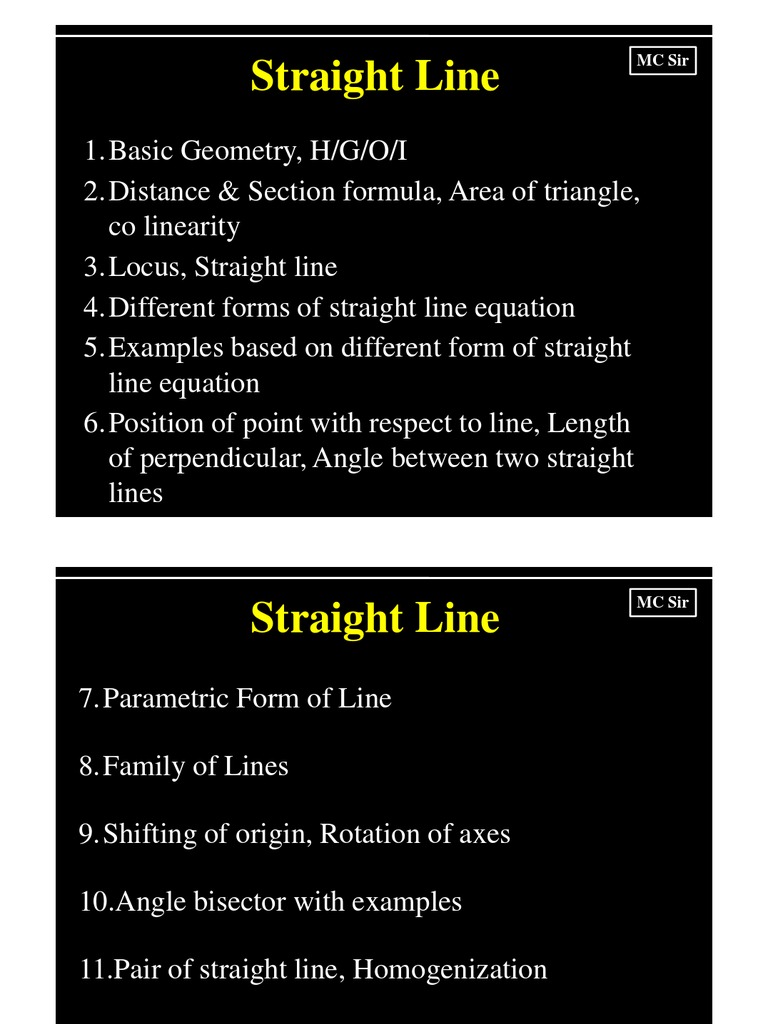 Straight Lines Slides-239 | PDF | Rectangle | Euclid