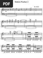 Call of Duty: Black Ops Soundtrack - Damned (Piano Sheet) | PDF ...
