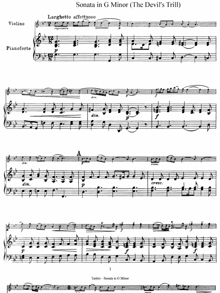 Tartini's Devil's Trill Sonata | Compositions | Bowed Instruments