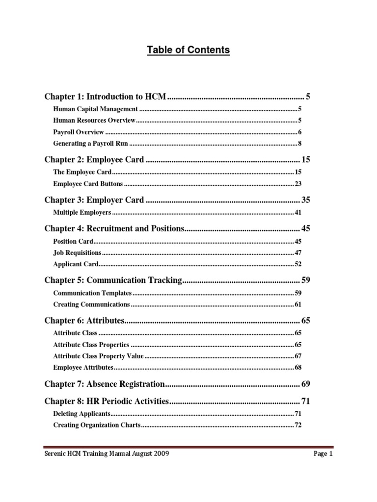 HCM Training Manual 8.18.09 | PDF | Paycheck | Payroll
