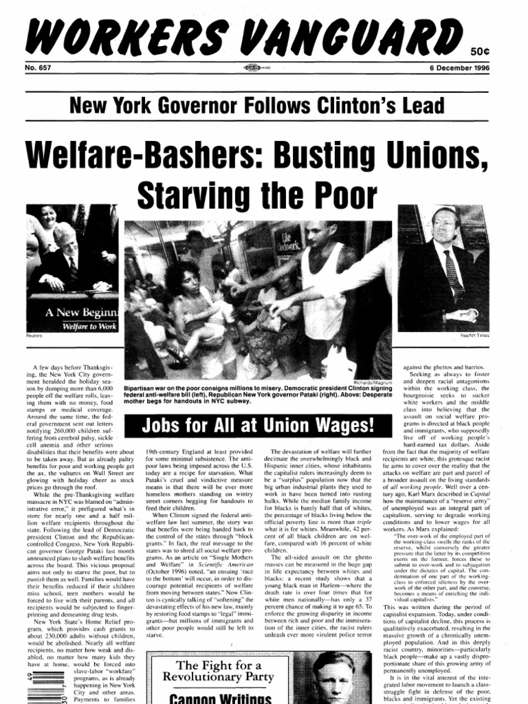 Workers Vanguard No 657 - 06 December 1996 | PDF | Strike Action ...