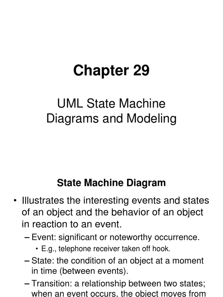 UML State Machine Diagrams and Modeling | PDF | Object (Computer ...