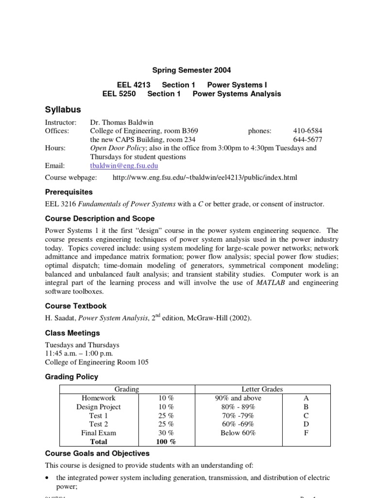 syllabus | Electrical Engineering | Electromagnetism