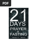 Daniel Fast Calendar | PDF | Fasting | Prayer