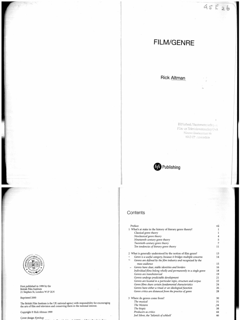 Film - Genre (Rick Altman) | PDF