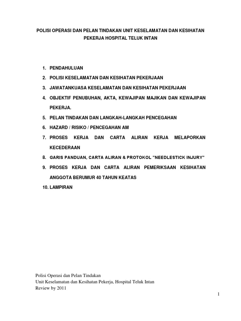 Contoh Polisi Keselamatan Dan Kesihatan Pekerjaan Pol - vrogue.co Contoh Polisi Keselamatan Dan Kesihatan Pekerjaan Pol - vrogue.co