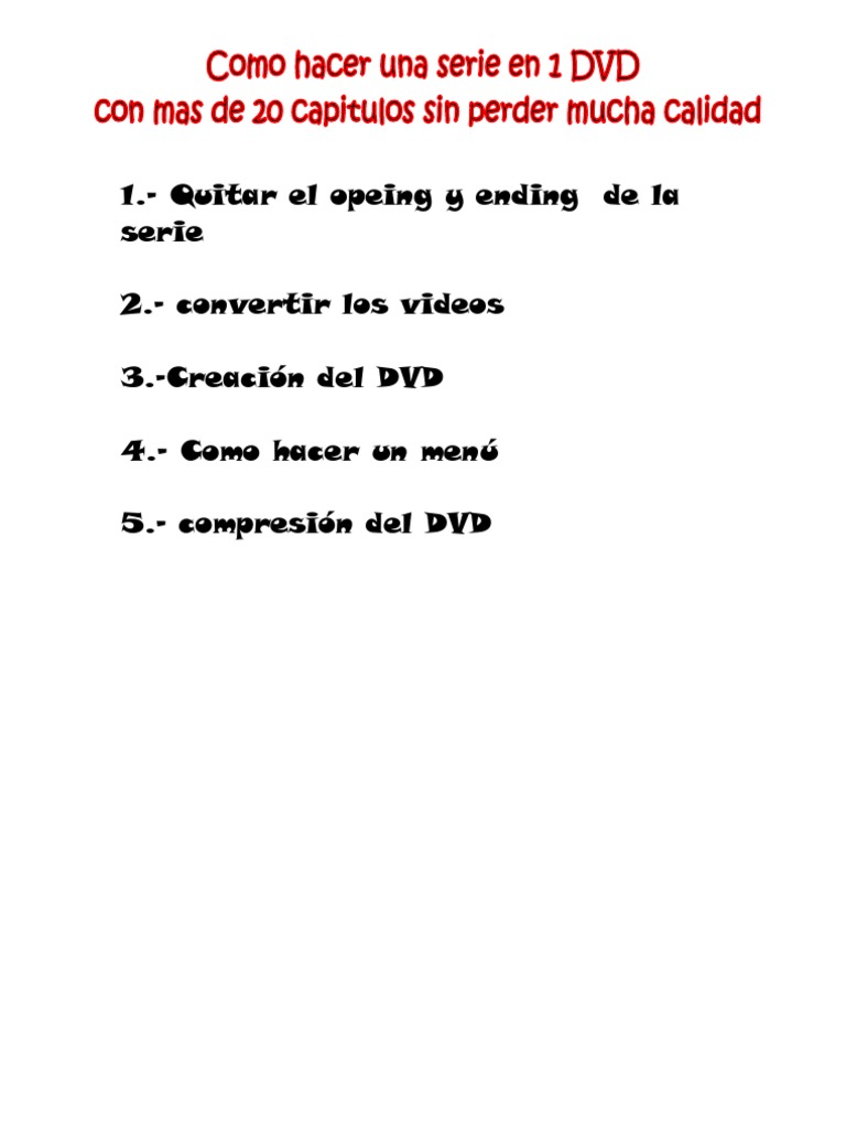 Tutorial Crear Un DVD Con DVD Lab Pro | PDF | Menú (Computación) | Vídeo