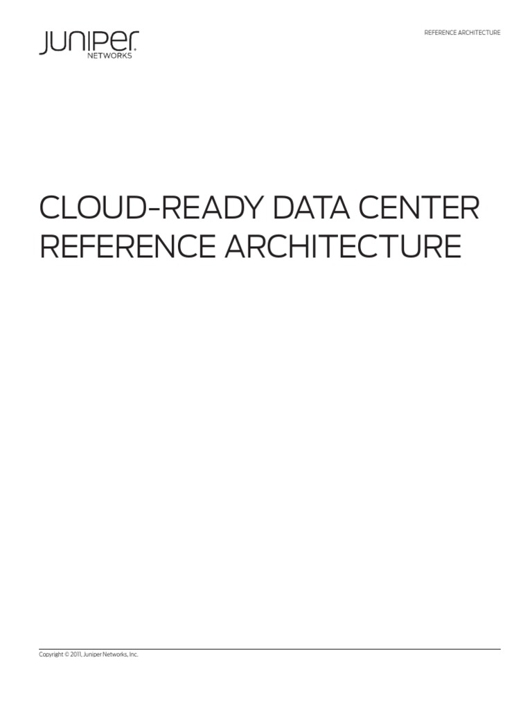 Cloud-Ready Datacenter Reference Architecture | PDF