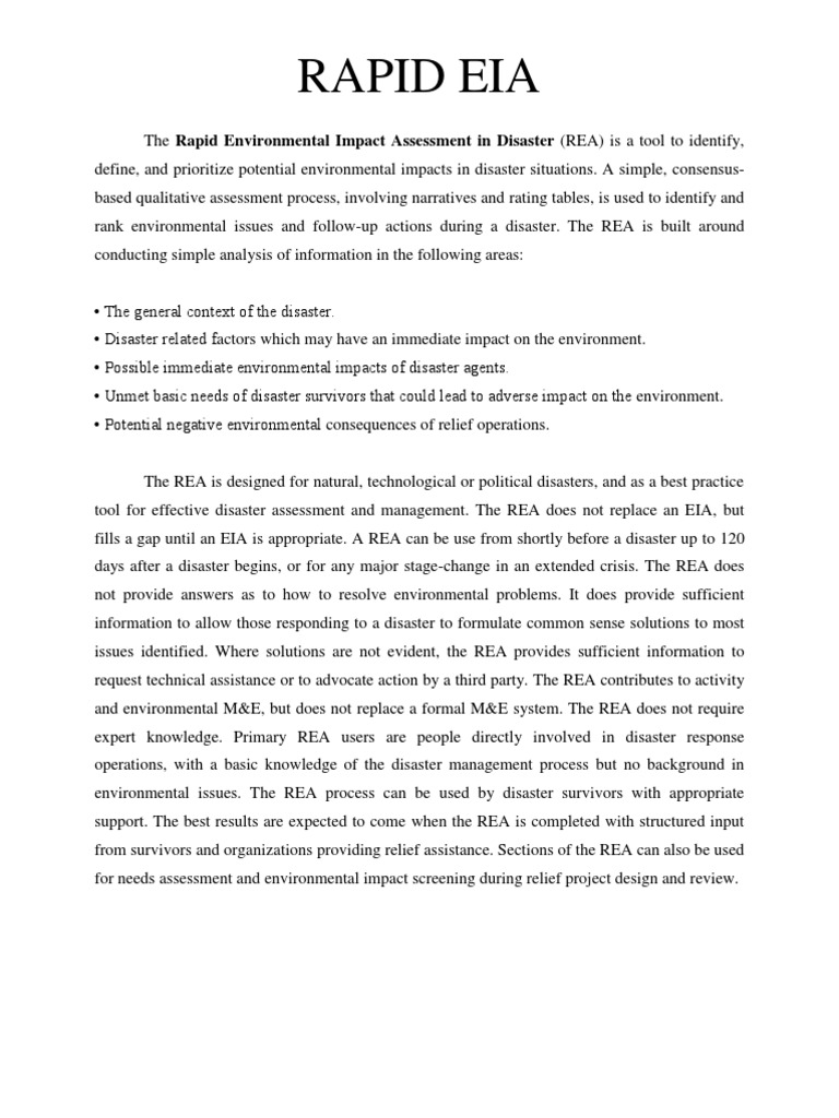 EIA Report | PDF | Environmental Impact Assessment | Sewage Treatment