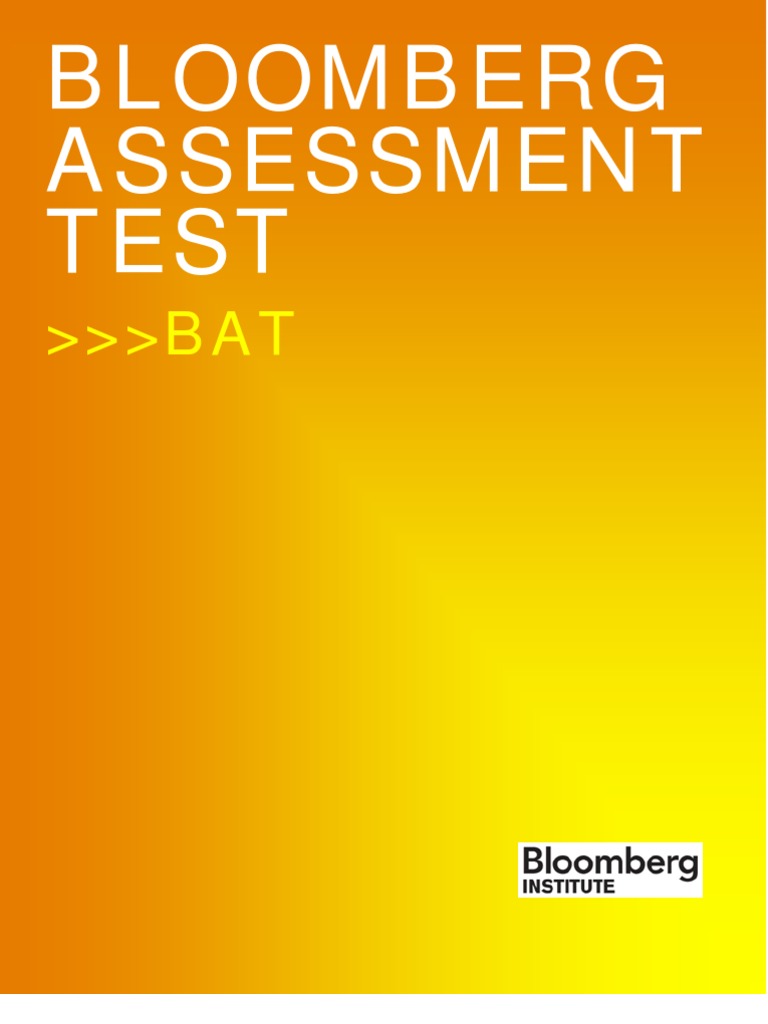 Bloomberg Assessment Test | PDF | Euro | Mergers And Acquisitions