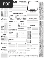 Savage Worlds - Character Sheet (Fillable) | PDF | Leisure | Leisure ...