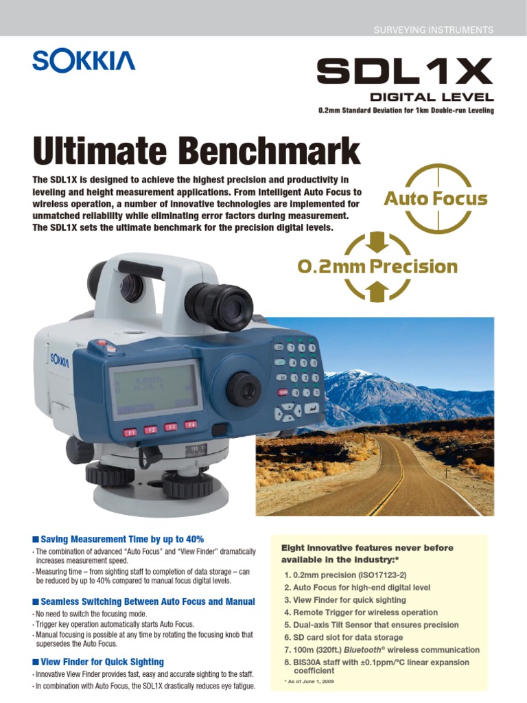 Sokkia SDL1X - Digital Level | Autofocus | Accuracy And Precision