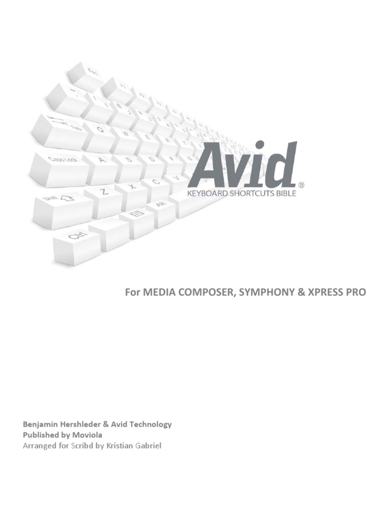 Avid Keyboard Shortcuts Bible 2009 | PDF | System Software | Input/Output