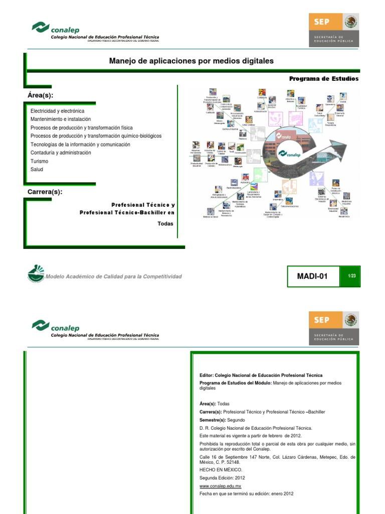Programa Manejo de Aplicaciones Por Medios Digitales (MADI-02) PDF | PDF | Toma de decisiones ...