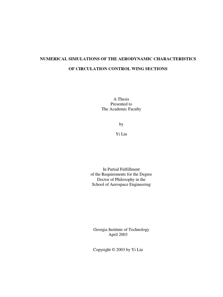 Circulation Control Wing | PDF | Lift (Force) | Airfoil