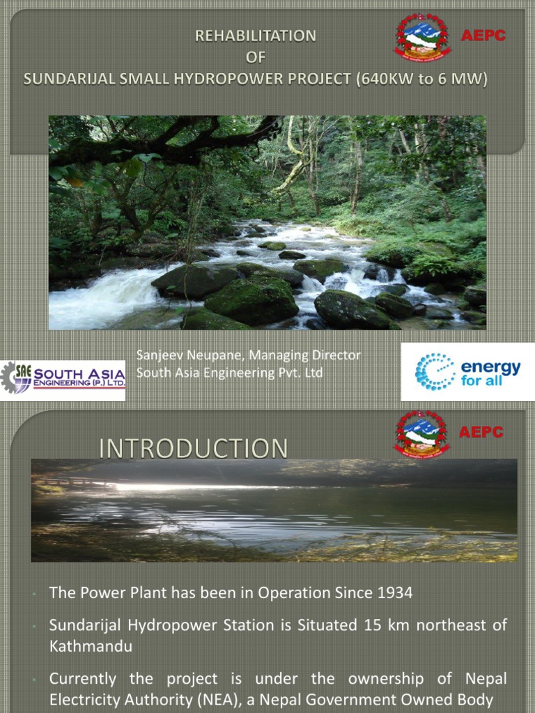 Sundarijal Hydropower Project Overview | PDF | Hydroelectricity | Power ...