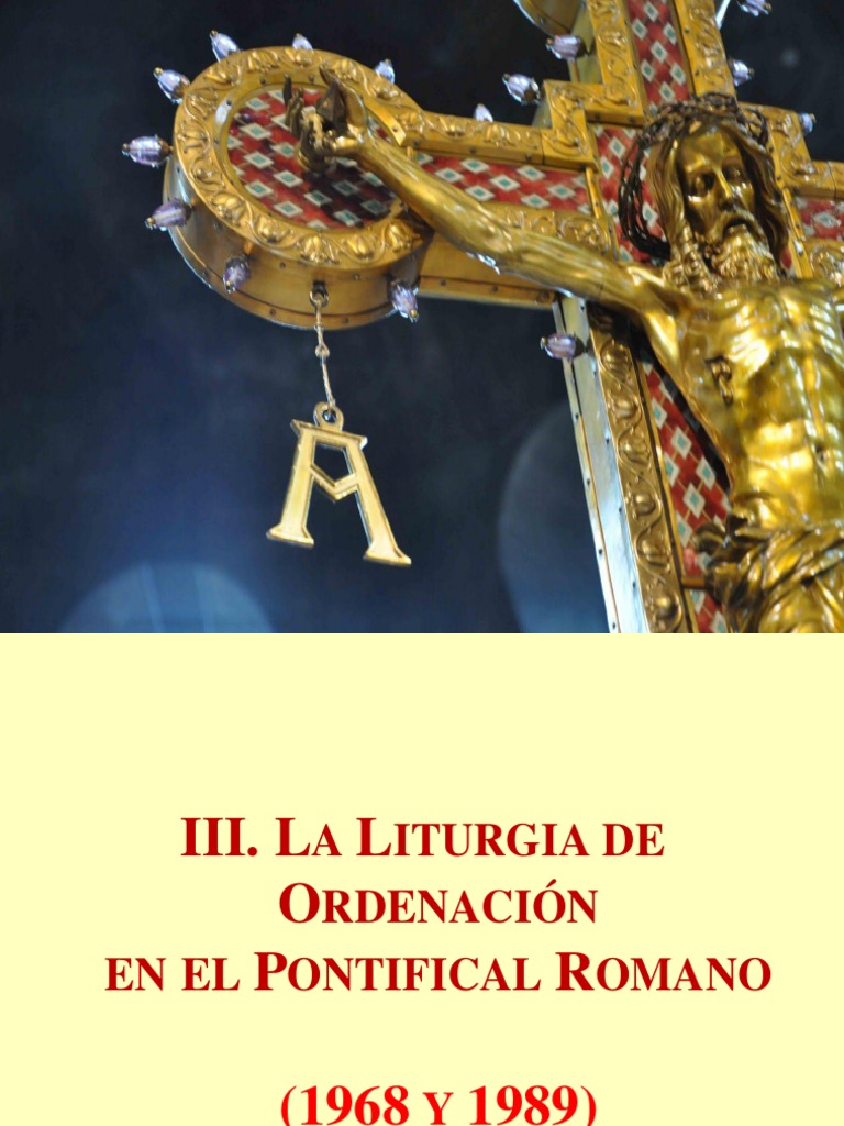 Liturgia de Ordenacion en El Pontifical Romano 1968-1989 | PDF | obispo ...