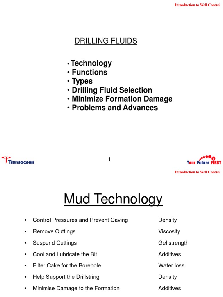 Drilling Fluids | PDF | Chemical Engineering | Chemistry