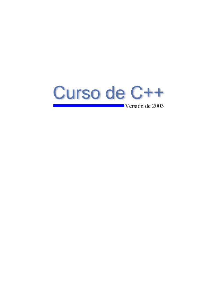 Libro de C++ | PDF | C ++ | Compilador