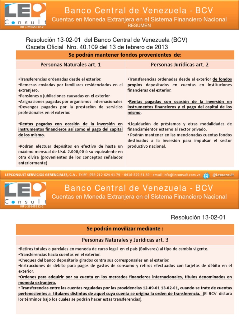 Cuentas en Moneda Extranjera BCV | PDF | Bancos | Tarjeta de débito