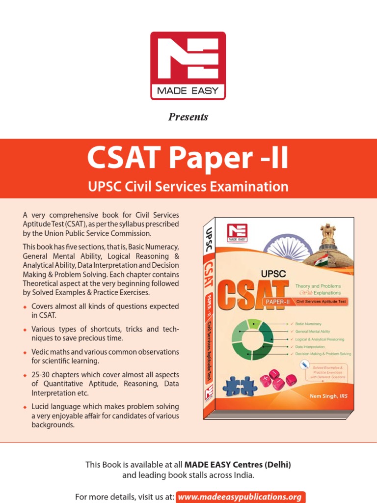 CSAT Book Services Exam | PDF | Test (Assessment) | Theory