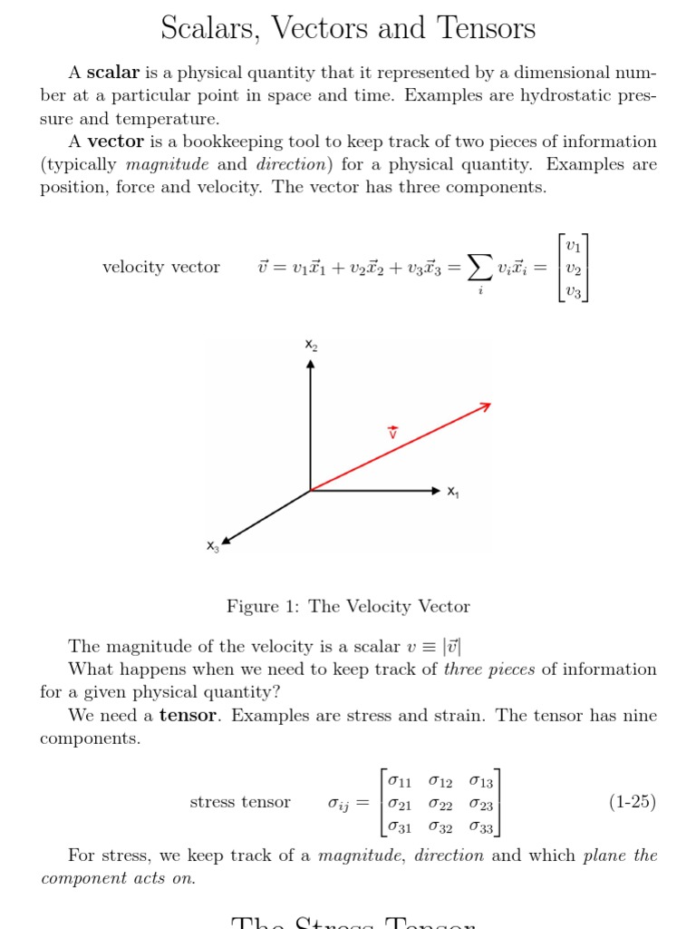 03 Tensors Download Free Pdf Stress Mechanics Deformation
