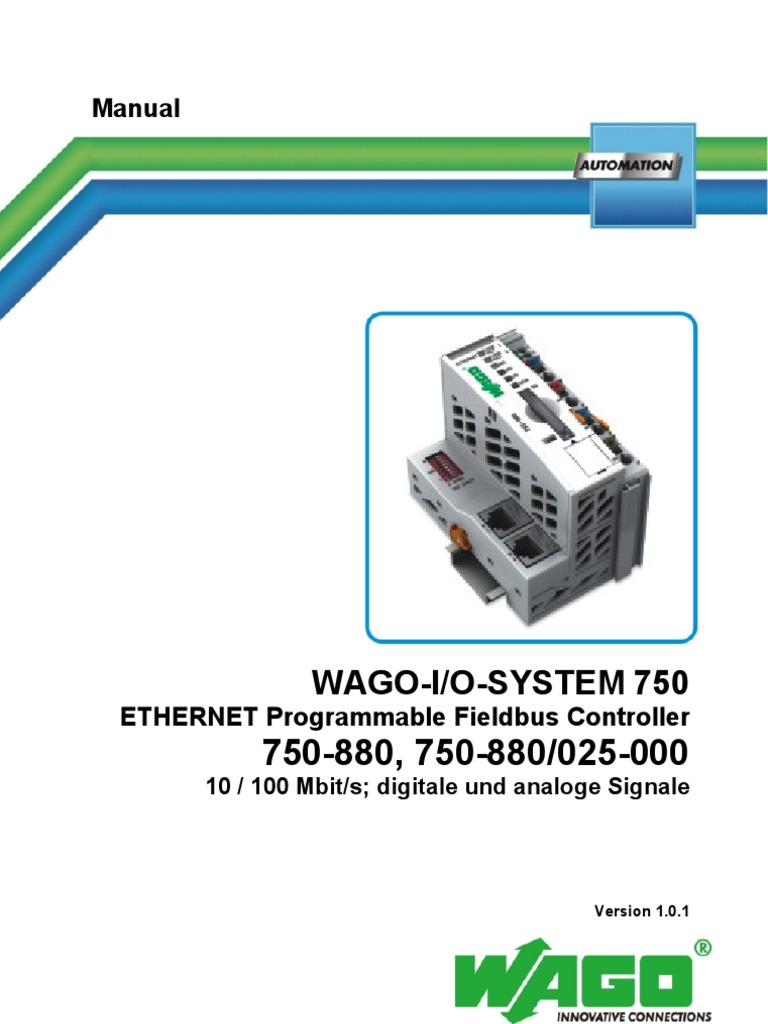 Quickstart 750-880 | PDF | Internet Protocol Suite | Programmable Logic Controller