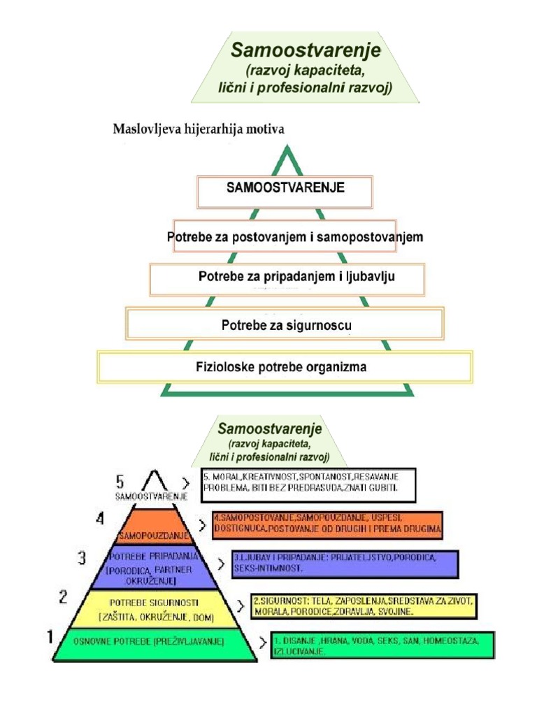 Maslovljeva Piramida Potreba | PDF