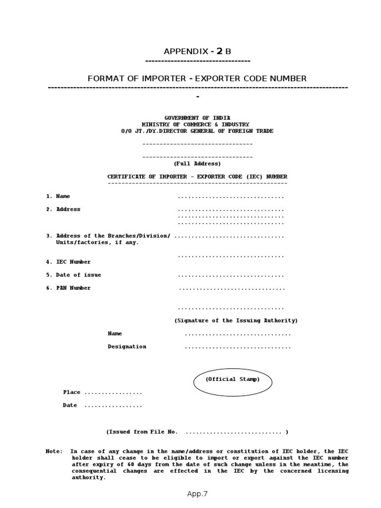IEC Code Format Guide | PDF