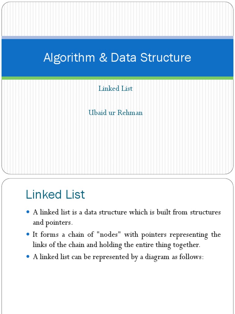 Linked List Pdf Pointer Computer Programming Algorithms And 6751