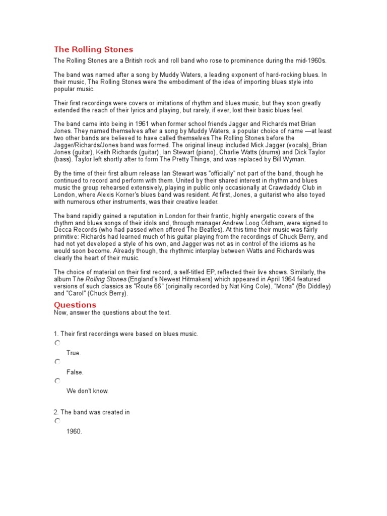 The Rolling Stones | PDF | The Rolling Stones | Rock Music