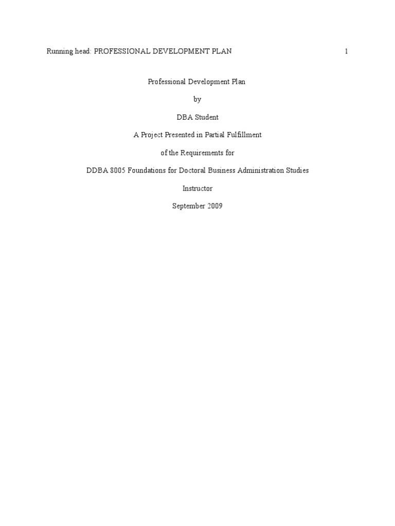 Example DBA PDP APA 6th Ed | PDF | Doctorate | University