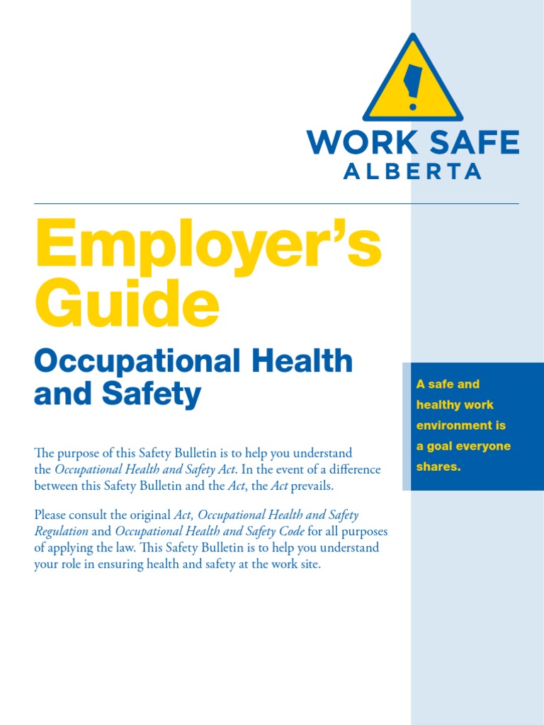 Employer's Guide: Occupational Health and Safety | PDF | Occupational ...