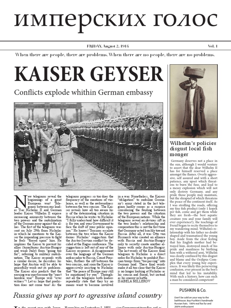 European History Project | PDF | Wilhelm Ii | Austria Hungary