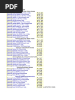 Comprehensive Samsung Phone Model List | PDF | Mobile Computers ...