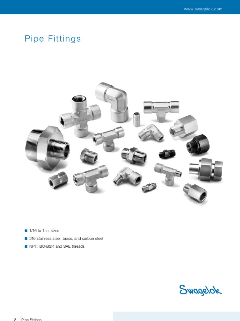 Swagelok Catalogue | PDF | Pipe (Fluid Conveyance) | Building Materials
