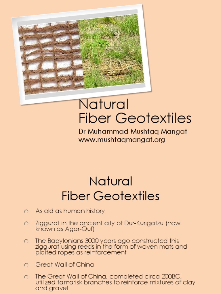 Natural Geotextiles | PDF | Textiles | Jute