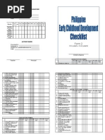 Eccd Checklist | PDF | Finger | Sibling
