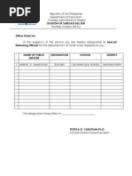 Designation Order Template | PDF