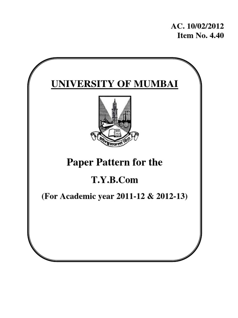 4.40 TYBCOM Paper Pattern | PDF | Performance Appraisal | Marketing