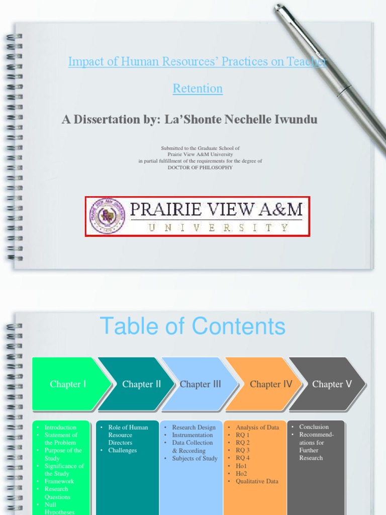 Impact of Human Resources' Practices On Teacher Retention: A ...