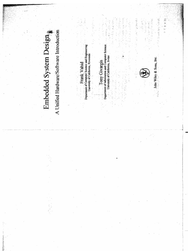 Embedded System Design by Frank Vahid - WeLearnFree | PDF