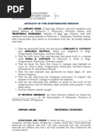 Affidavit of Next of Kin Sample | PDF