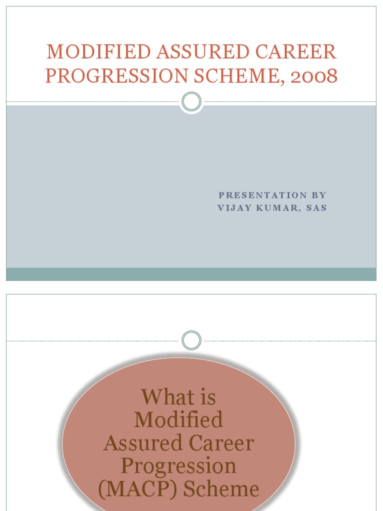 MACP Scheme | PDF | Government | Social Institutions