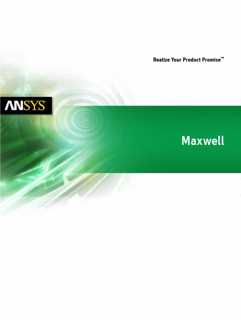 Ansys Maxwell Brochure 14.0 | PDF | Electric Motor | Simulation
