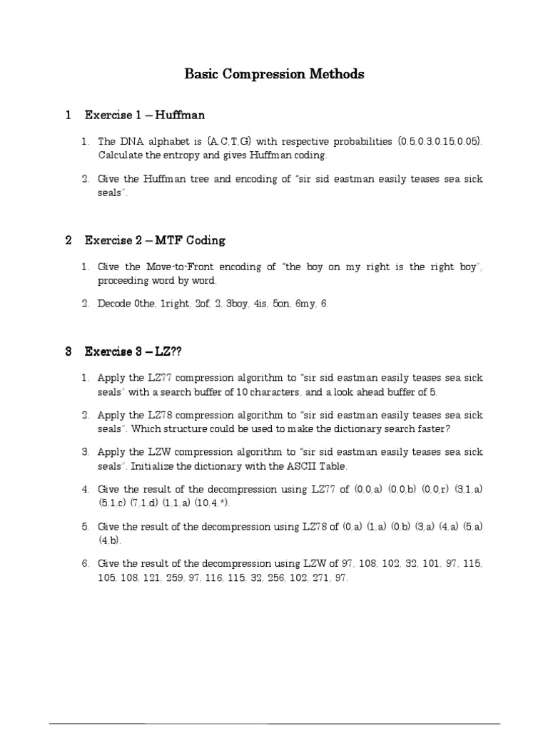 Basic Basic Basic Basic Compression Compression Compression Compression ...